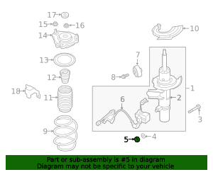 Genuine OEM Stabilizer Link Nut Part# 54559-1F000 Fits 2009-2021 ...