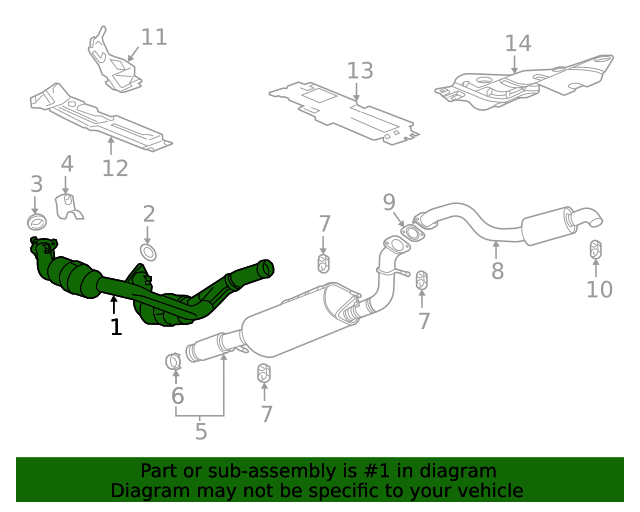 86781749 - Converter & Pipe 2021-2024 GM | Chevrolet Parts Direct