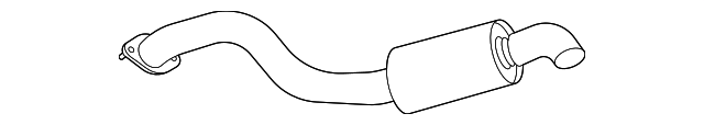 2021-2024 GM Muffler & Pipe Assembly 87829963 | QuirkParts