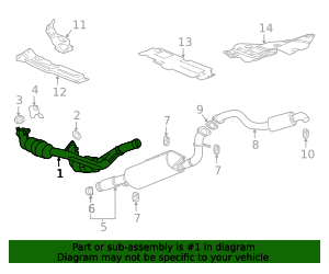 2021-2024 GM Converter & Pipe 86781749 GM | GMPartsDirect.com
