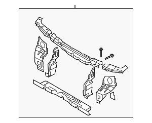 2002 Kia Sedona Radiator Support 0K52Y-53100A | TascaParts.com