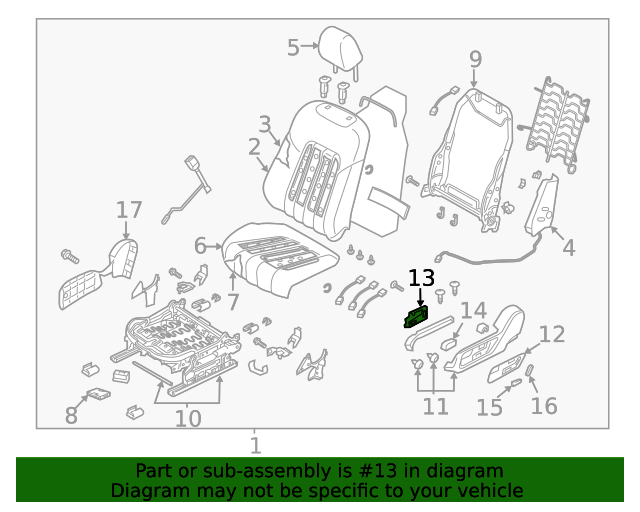 2018-2021 Mazda 6 Adjuster Switch GBVG-88-158 | Mazda-Parts
