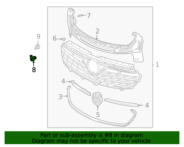 2021-2023 Buick Envision Camera 84734010 | GM Parts Center