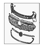 2021-2022 Buick Envision Exterior Bright Chrome Front Grille 84899913 ...
