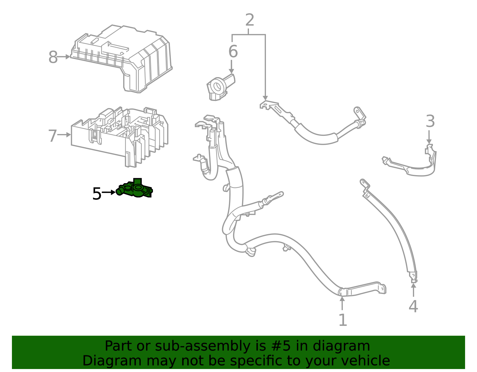 2019-2023 GM Battery Cable Ring Terminal 84406836 | Partners Chevy