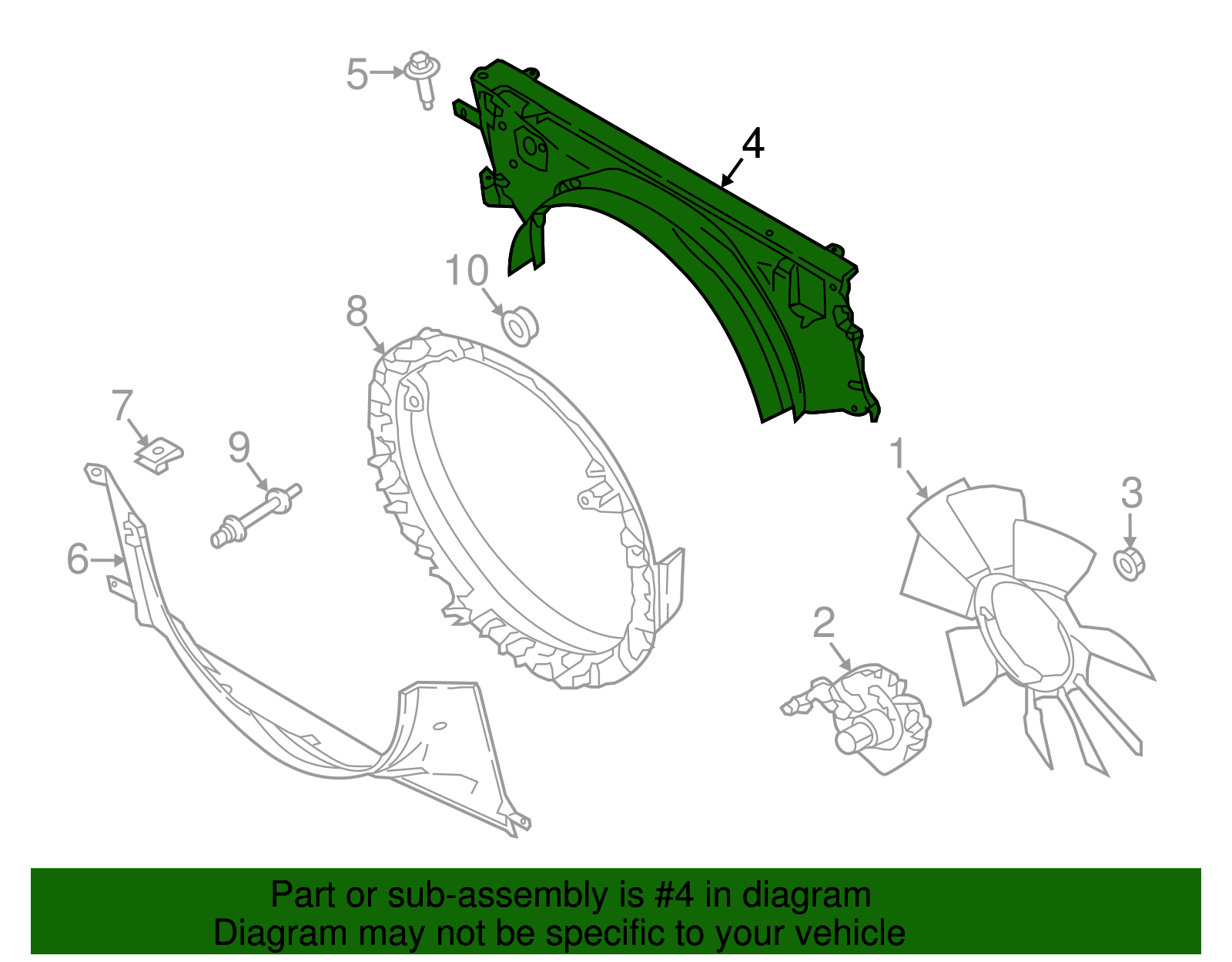2017-2024 Ford Upper Shroud LC3Z-8146-F | OEM Parts Online