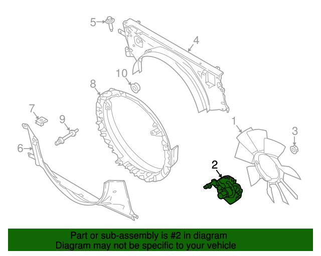 Genuine OEM Ford Part - Fan Clutch FC3Z-8A616-C | Genuine OEM Ford ...