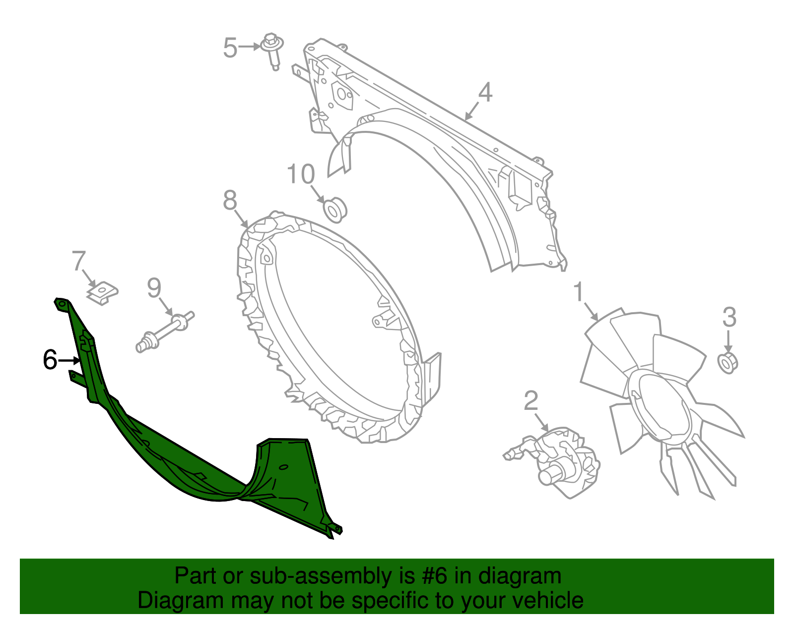 2017-2024 Ford Lower Shroud LC3Z-8146-C | OEM Parts Online