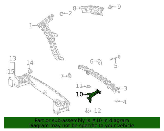 2020-2021 Mercedes-Benz GLB 250 Mount Bracket 247-885-86-01 | MB Parts ...