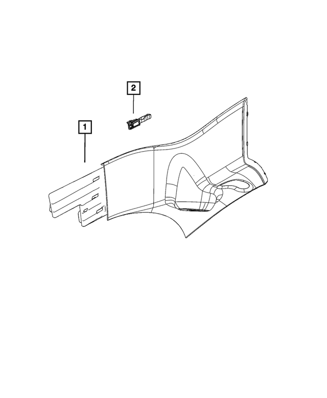 2018-2023 Dodge Durango D Pillar Inner Panel, Left 6ZP49DX9AA | Mopar ...