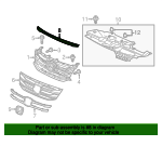 75105-TK8-A01 - Molding Front Grille (Upper) - 2011-2013 Honda Odyssey ...