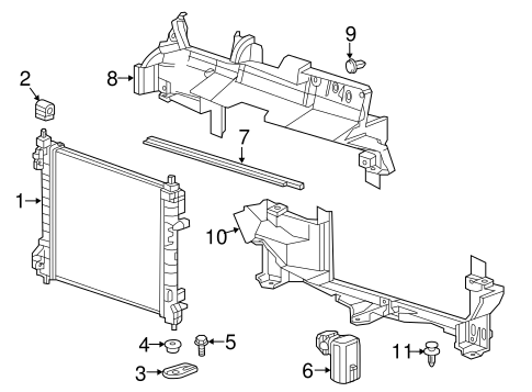 Radiator & Components for 2016 Chevrolet Spark | TascaParts.com