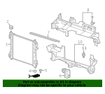 2016-2022 Chevrolet Spark Radiator Lower Bracket 42511914 GM ...