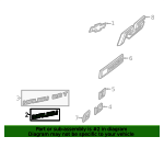 2018-2022 Chevrolet Malibu Black Rear Compartment Lid Vehicle Name ...