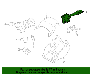 84652-52300 - Windshield Wiper Switch 2012-2018 Toyota | AutoNation Parts