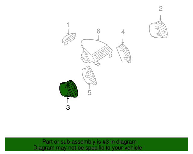 171-830-15-54-9116 - Vent Grille 2009-2011 Mercedes-Benz | Mercedes ...