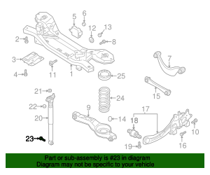 2012-2015 Mazda 5 Shock Lower Bolt 9YA0-2A-213B | OEM Parts Online