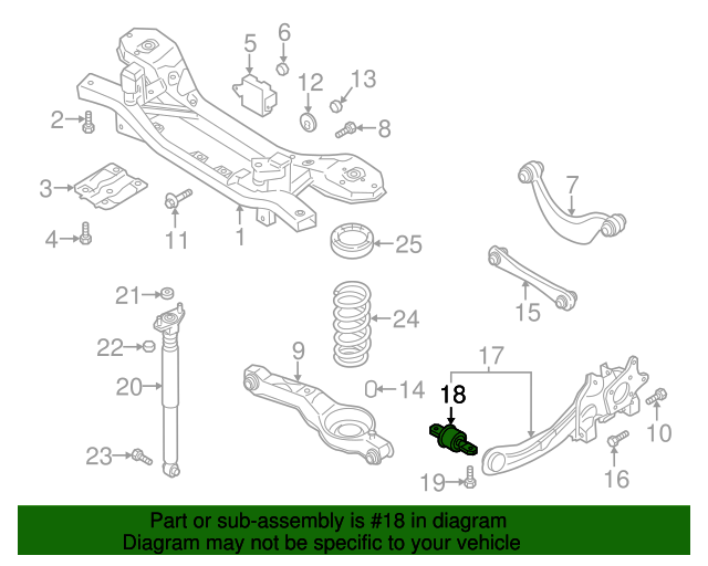 2006-2015 Mazda 5 OEM NEW 2006-2015 Mazda 5 Rear Suspension Lower Arm ...