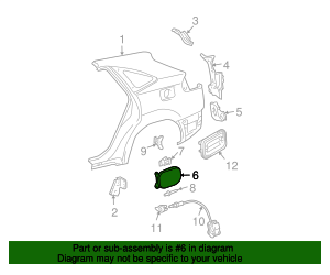 2004-2009 Lexus Fuel Door 77350-48041 | Express Lexus Parts