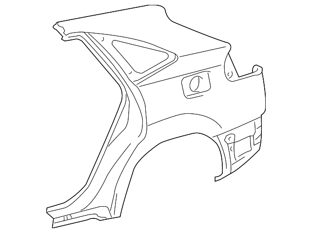 2004-2009 Lexus Quarter Panel 61612-0E010 | Genuine Lexus Parts