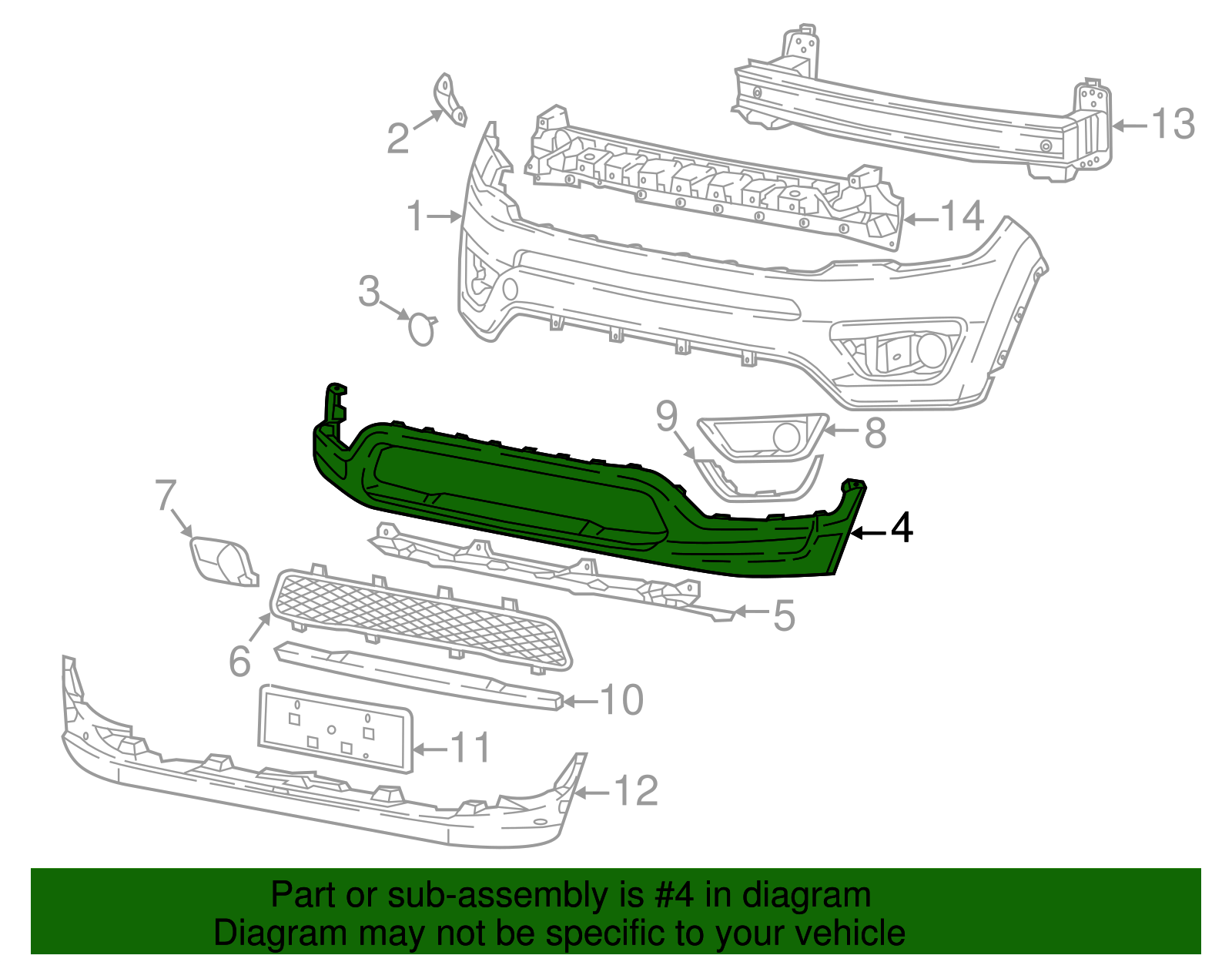 2017-2021 Jeep Compass Fascia 5UQ11RXFAB | Mopar Parts Canada