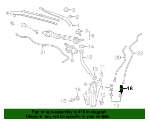 2016-2020 Buick Envision Windshield Washer Pump 84518403 GM ...