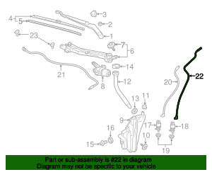 Washer Hose 84721185 | GMPartsDirect.com