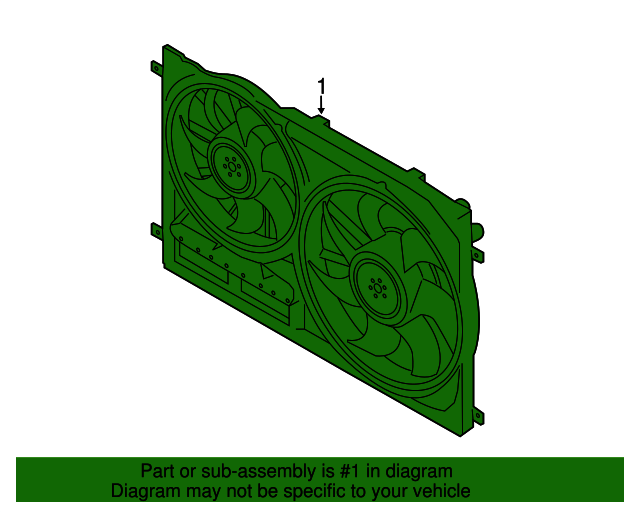 Motor And Fan Assembly Engine Coo LK4Z-8C607-E | TascaParts.com