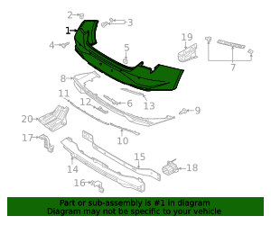 86611-AB000 - Bumper Cover 2021-2023 Hyundai Elantra | Hyundai OEM Part