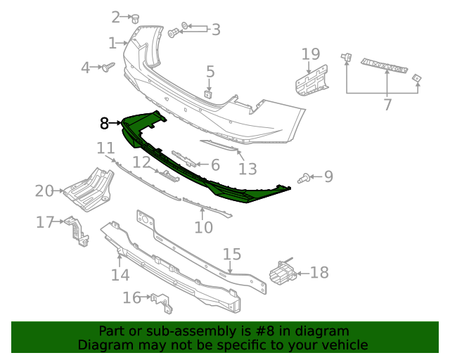 2021-2023 Hyundai Elantra Lower Cover 86612-AA200 | OEM Parts Online
