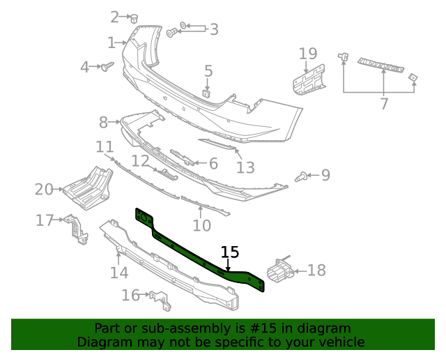 2021-2023 Hyundai Elantra Center Reinforced 86632-AB000 | OEM Parts Online