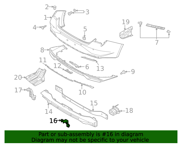 2021-2023 Hyundai Elantra Lower Bracket 86636-AA200 | OEM Parts Online