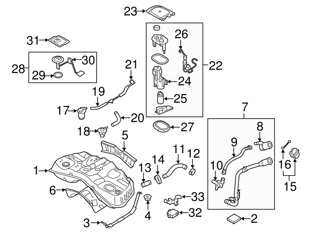 31111-3N000AS - Fuel Pump - 2015-2020 Kia K900 | Kia Auto Parts