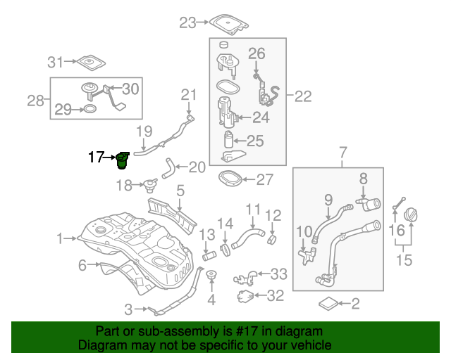 31155-3T500 - Vent Valve 2015-2017 Kia K900 | Kia.Parts Store