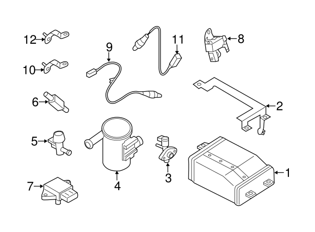 2013-2021 Nissan NV200 Rear Oxygen Sensor Protector 22695-3LM0A ...