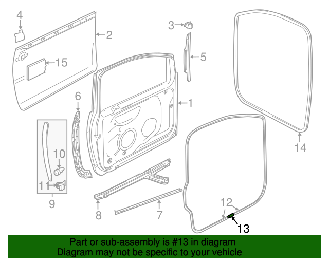 1999-2010 Volkswagen Door Weather-Strip Connector 1K0-837-299 ...