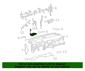 2021-2022 Toyota Sienna Trim Molding 55548-08010-E0 | Toyota Parts Center