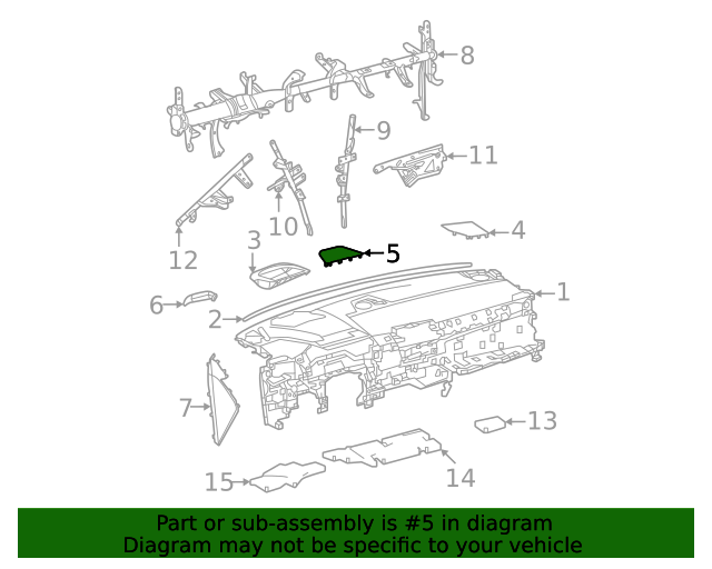 55474-08070-C0 - Speaker Cover - 2021-2024 Toyota Sienna | OEM Genuine ...