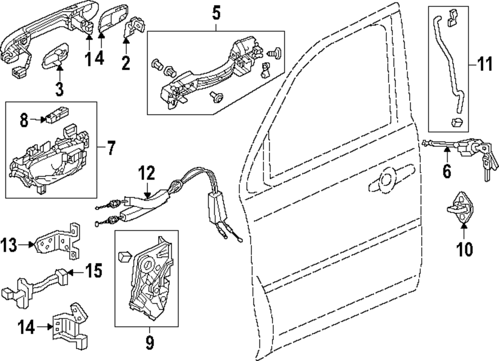 72174-T90-A01 - 2023-2025 Honda Pilot - Cable Assembly | Genuine Honda Parts