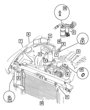55055835AB - A/C Liquid Line 2001-2002 Dodge | Mopar Wholesale Parts