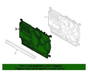 17427637189 - 2016-2019 BMW Fan Shroud (17-42-7-637-189) | BMW of South ...