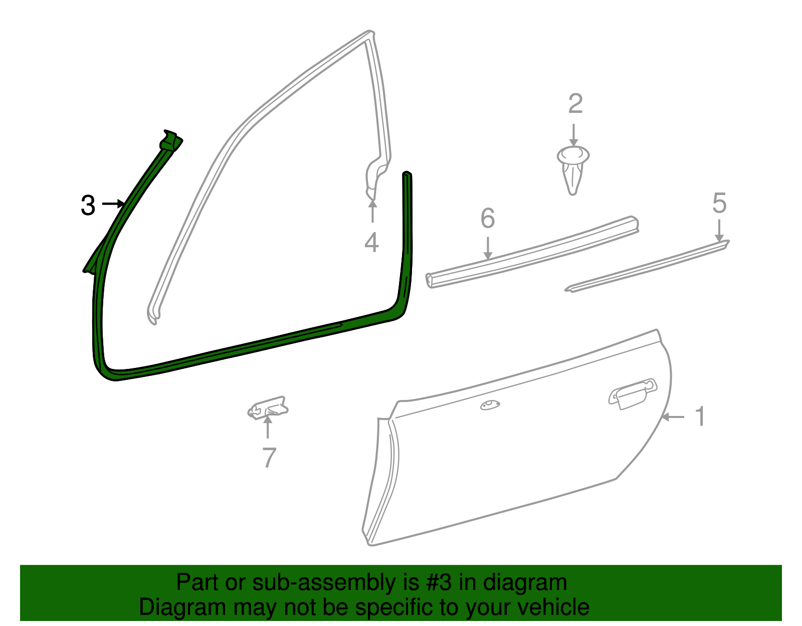 Genuine BMW 51-71-8-397-375 | Door Weather-Strip | FREE Shipping on ...