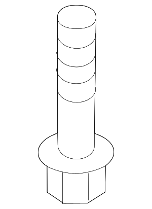 MF912603 - Suspension Cross-Member Mount Bolt - 2007-2021 Mitsubishi ...
