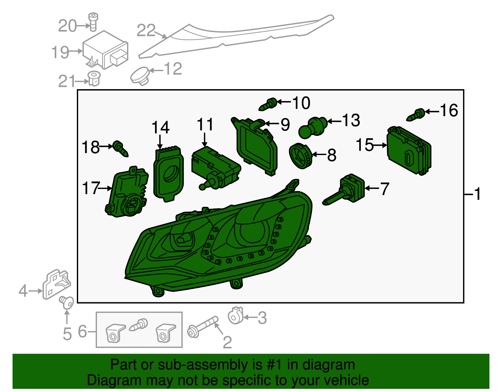 7P1-941-752-A - High-Quality Headlight Assembly for 2011-2014 Volkswagen Touareg | AutoNation Parts