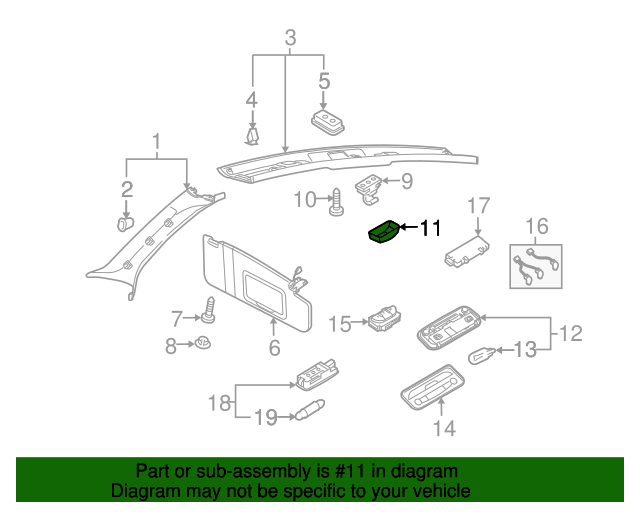 443-857-563-A-DL2 - Holder Cap 2013-2017 Audi | Audi OEM Parts