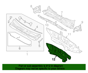 2014-2016 Kia Sportage Insulator 84124-2S560 | OEM Parts Online