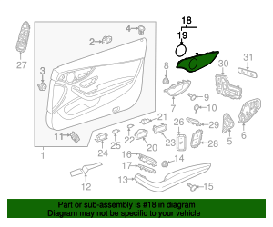 205-720-28-03 - Center Molding 2017-2023 Mercedes-Benz | Mercedes-Benz ...