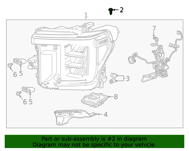 11569919 GM Headlamp Assembly Bolt | GM Parts Store