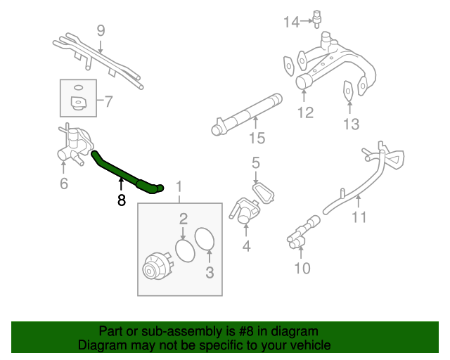 14055-JF00A - Water Hose 2009-2024 Nissan GT-R | Nissan Parts ...