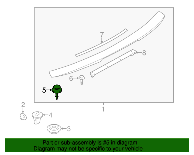 2007-2020 Mazda OEM NEW 2007-2019 Mazda 3 CX3 CX9 Spoiler Clip Assembly ...